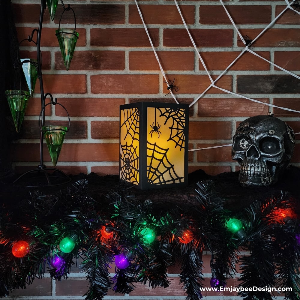 Illuminate Your Space with an Easy Spider Web Paper Lantern | Emjaybee ...
