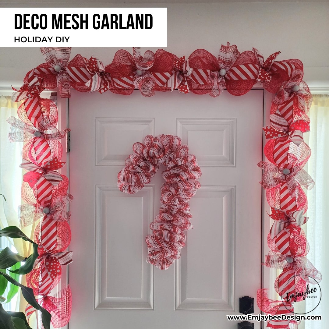 Embrace the Holidays This Year With Deco Mesh Garland - Emjaybee Design